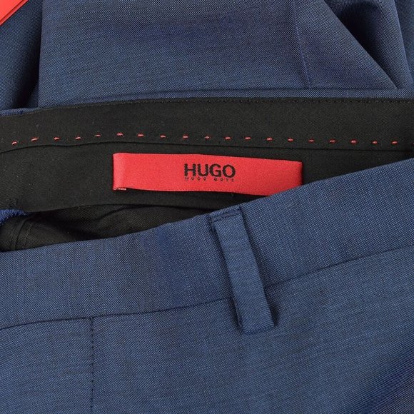 Hugo Boss | Pants | Hugo Boss Red Label Mens Blue Hets Slim Fit Flat ...